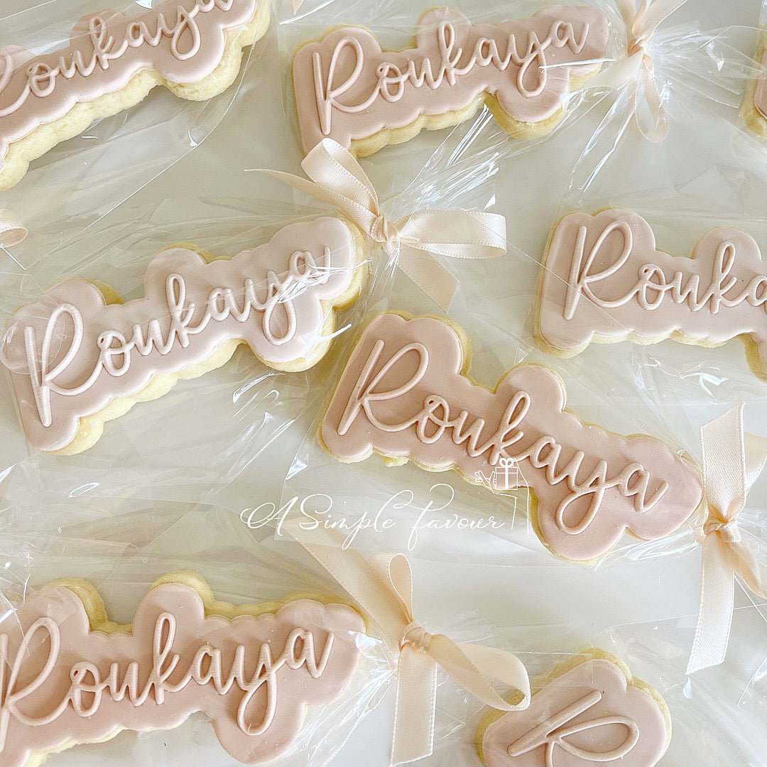 Custom Cutout Name Cookies – A Simple Favour